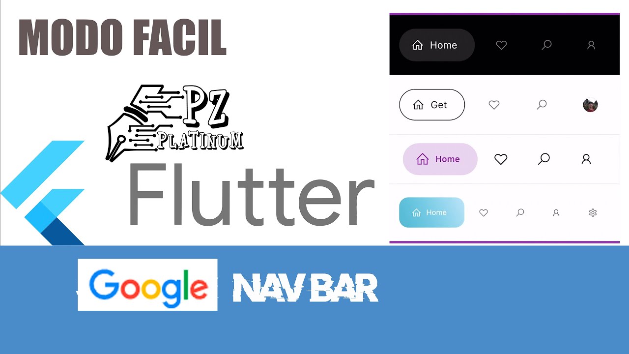 WIDGET GOOGLE_NAV_BAR FLUTTER - YouTube