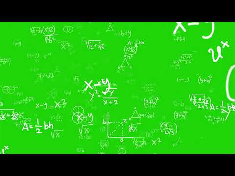 Math Background Greenscreen effect Chromakey ! Copyright free