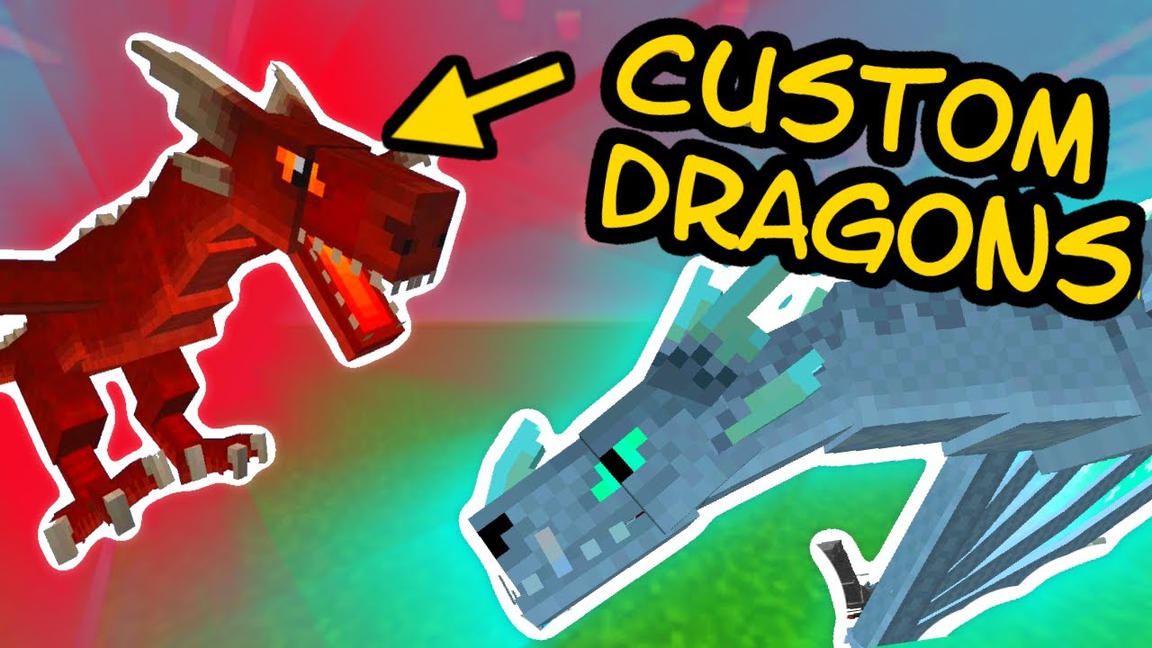 Minecraft, But With Custom Dragons.. - YouTube