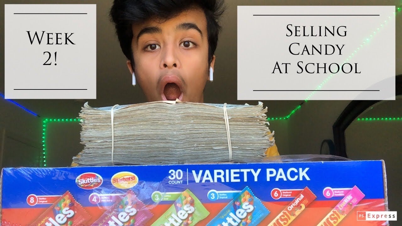 My SECOND Week SELLING CANDY At School - YouTube