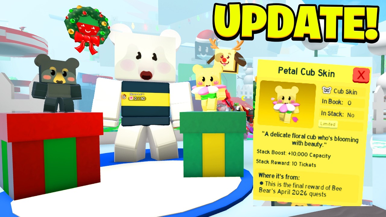 UPDATE! NEW BEE BEAR QUESTS, NEW CUB SKIN, AND MORE! (Bee Swarm ...