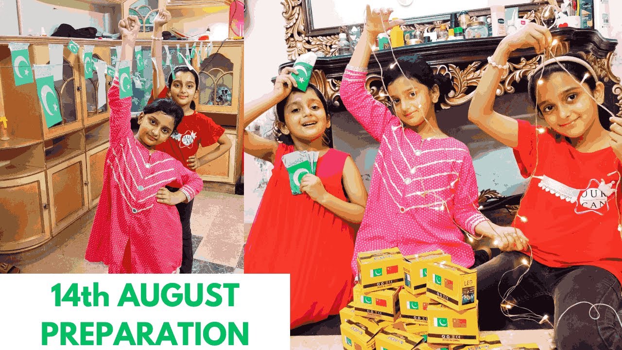 14 August ki taiyraniyan | 14 August ki video | 14 August ki jhandiyan ...