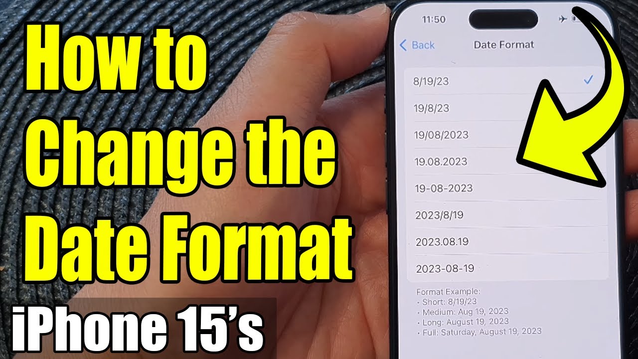 iPhone 15/15 Pro Max: How Change the Date Format to Short/Medium/Long ...