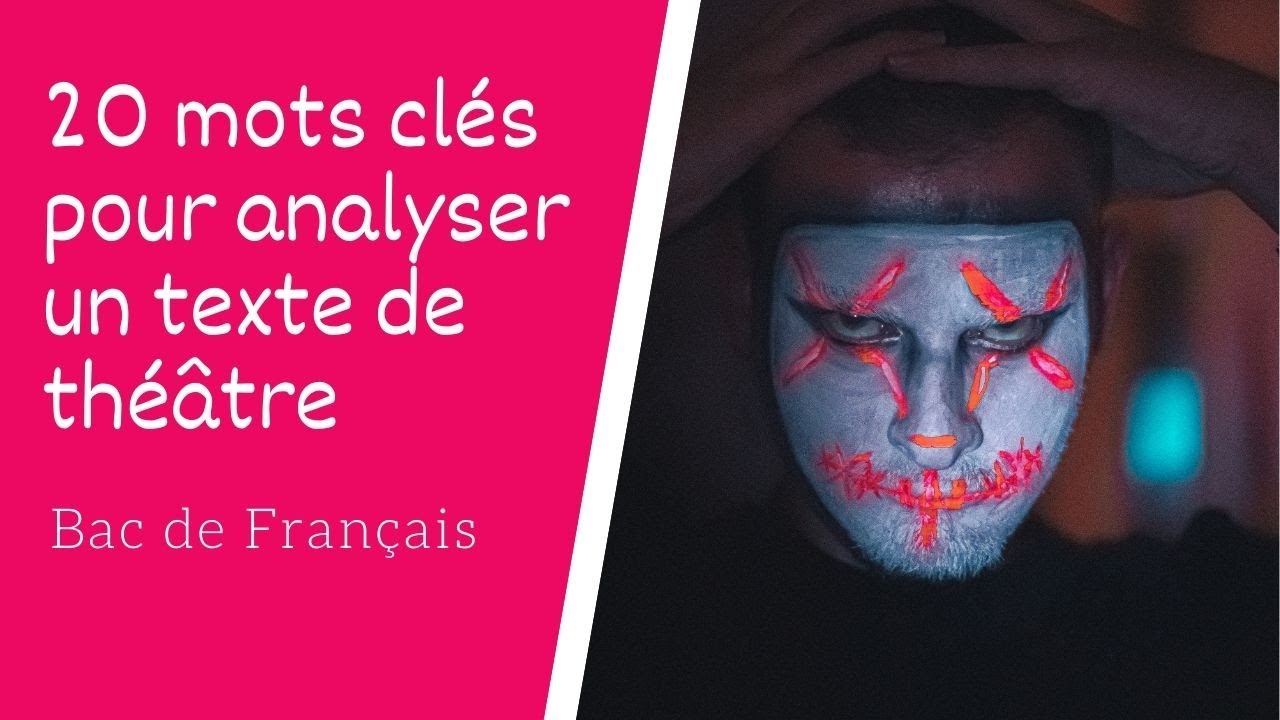 20 mots clés pour analyser un texte de théâtre - YouTube