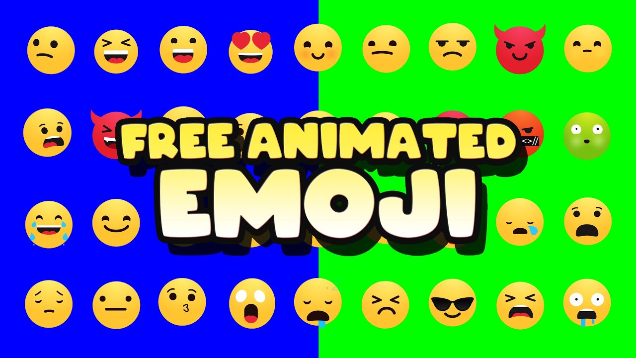 Animated Emoji Green Blue Screen Free download #emojis #greenscreen # ...