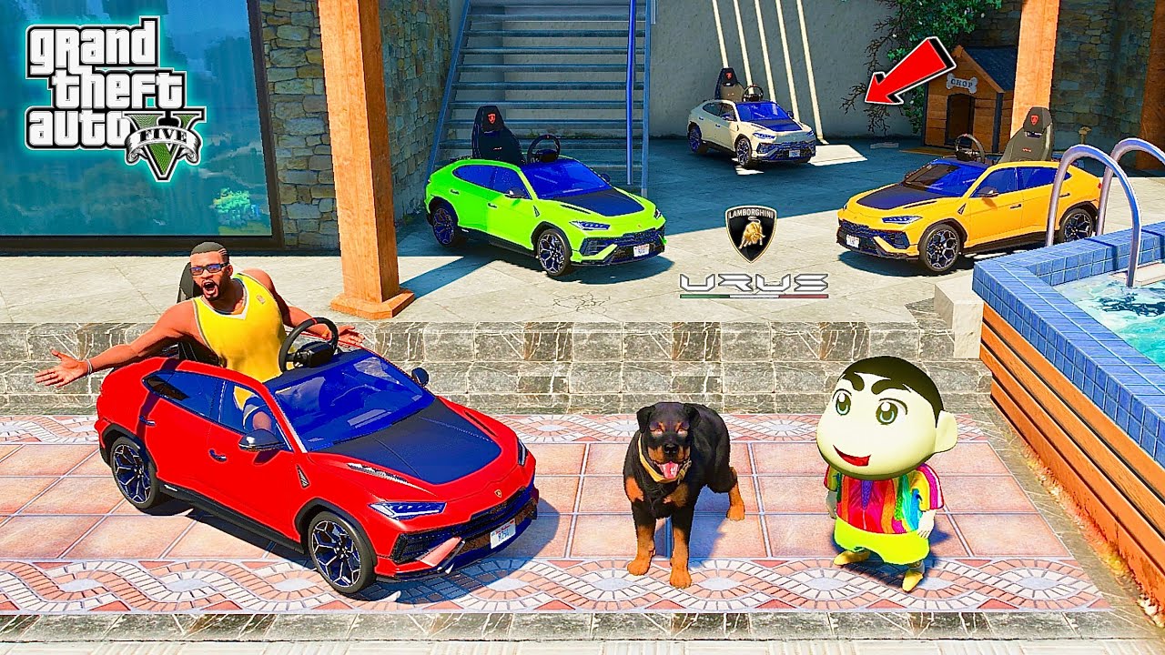 Franklin & Shinchan Buy Lamborghini Urus Toy Car in GTA 5 | Mini Car ...