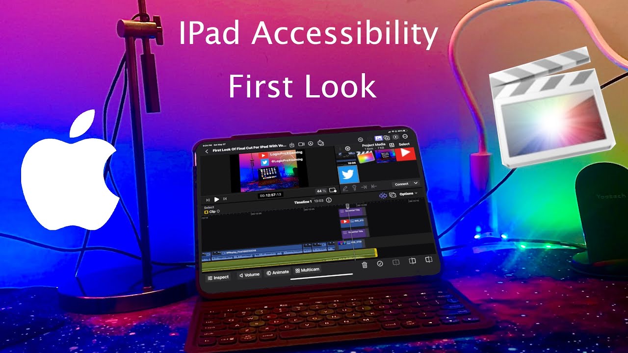 Final Cut For IPad: Accessibility First Look - YouTube