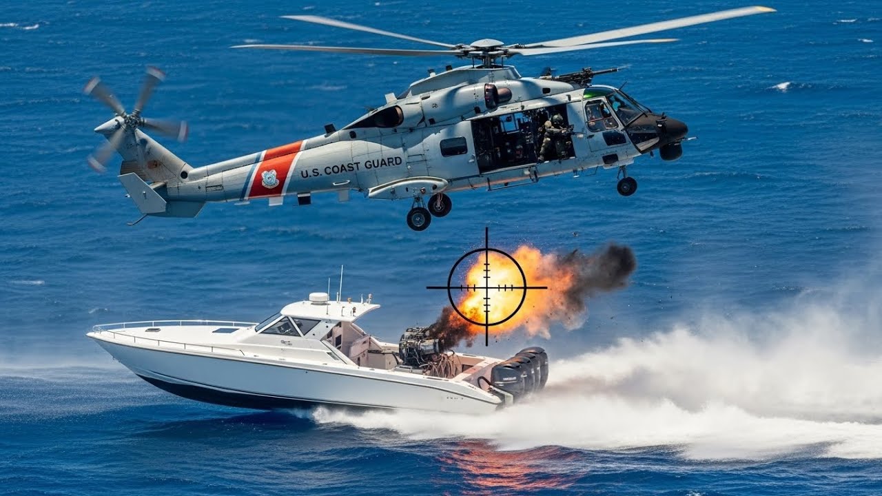 Coast Guard Sniper Destroys $42M Drug Boat With .50 Cal From Helicopter ...
