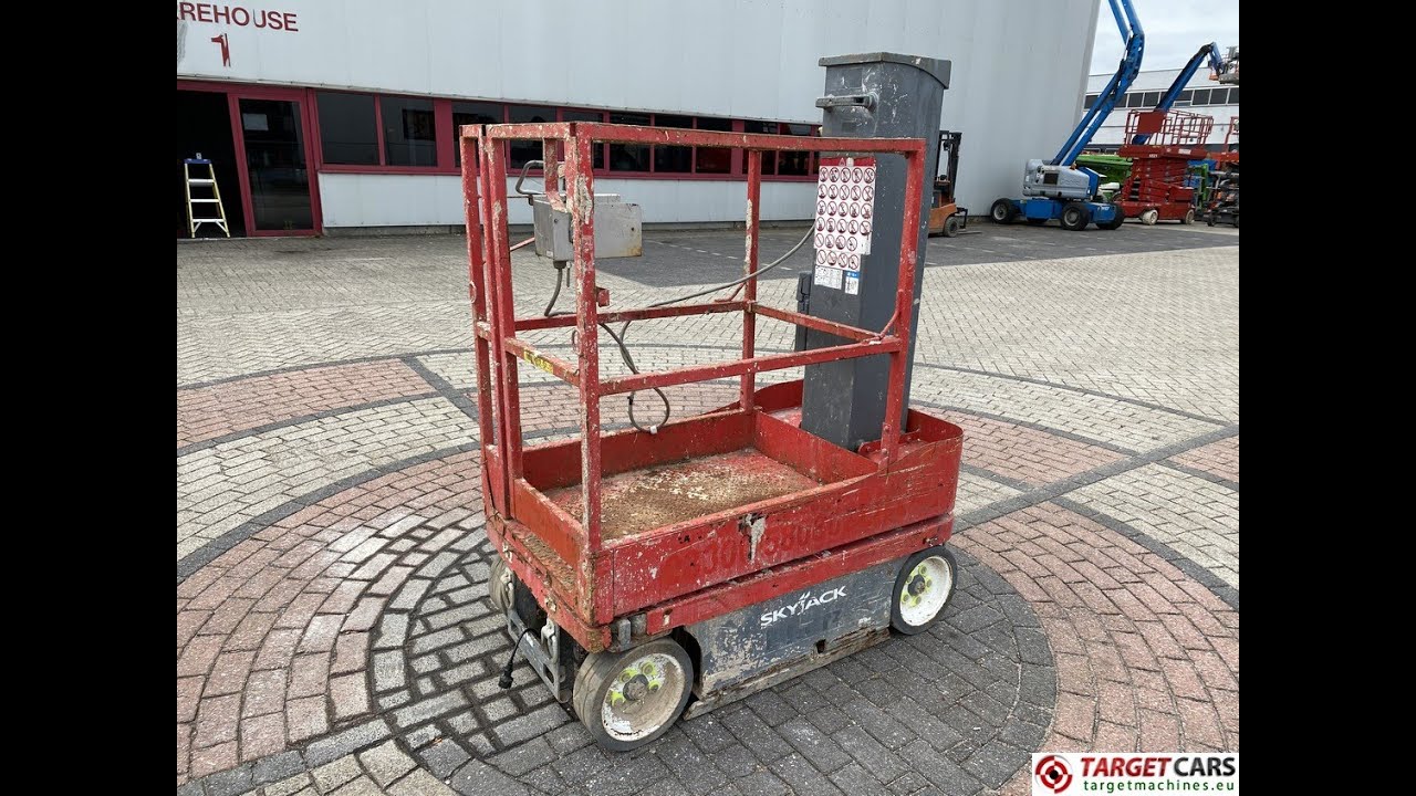 781406 SKYJACK SJ12 VERTICAL MAST AERIAL WORK LIFT PLATFORM 2014 560CM ...