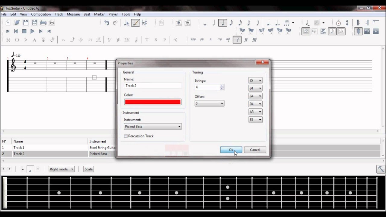 TuxGuitar Simple Song Demo - YouTube