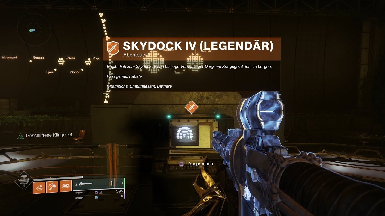 Destiny 2#1121 Skydock 4 Legendär Powerlvl 1000 | Abenteuer | First Try ...