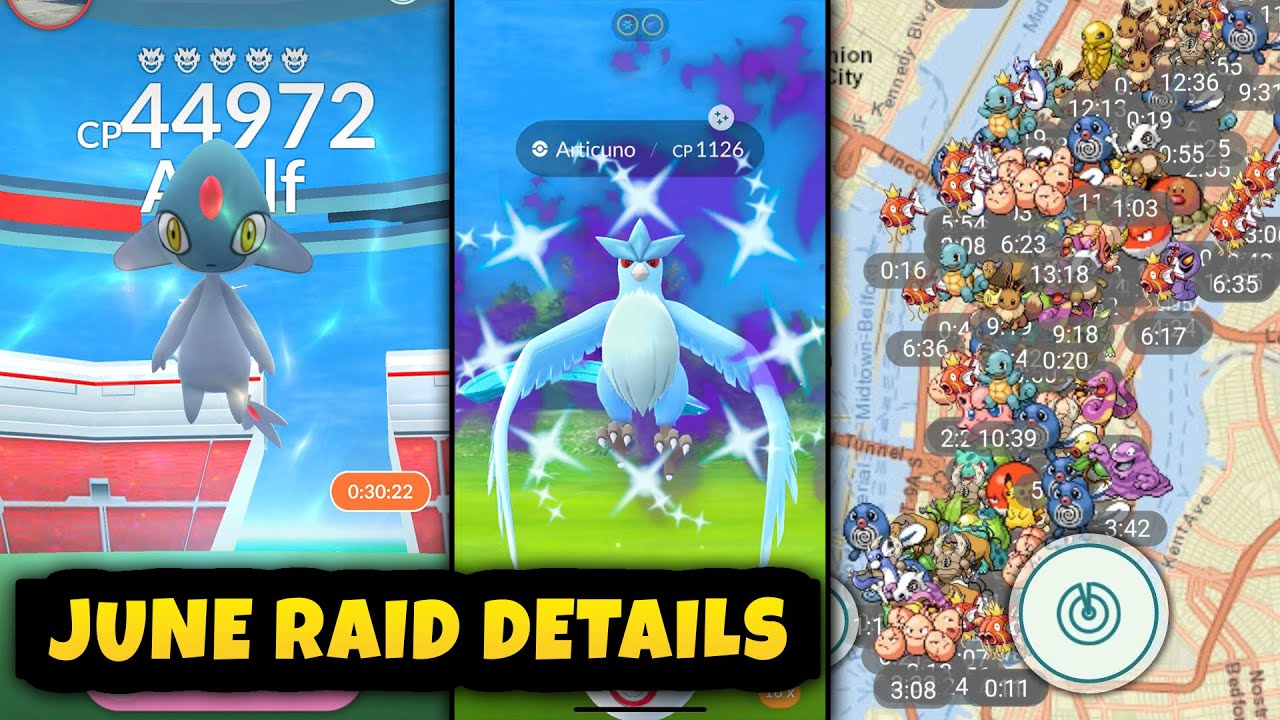 June Month Raid Bosses Update 2023 Pokemon Go | Upcoming Mega Raid ...