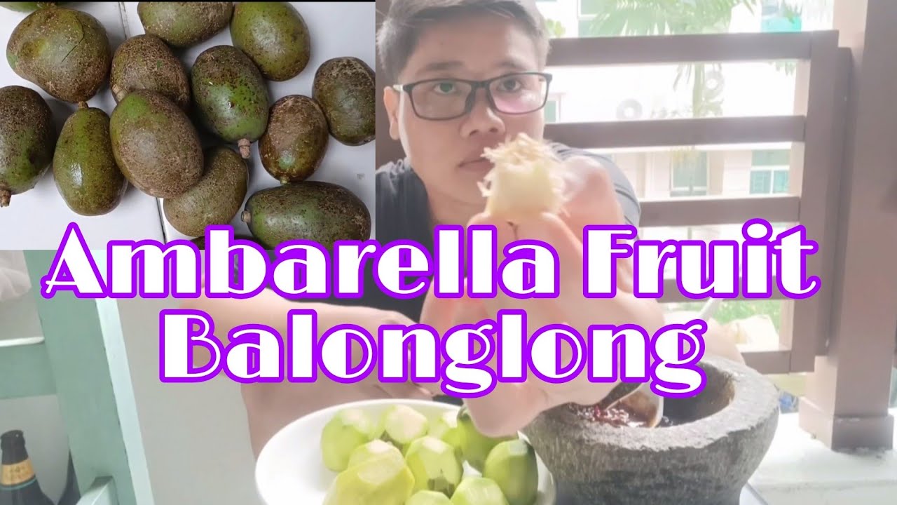 Eating Show Balonglong|Ambarella Fruit|Chili Paste|Magalpz Aquh - YouTube