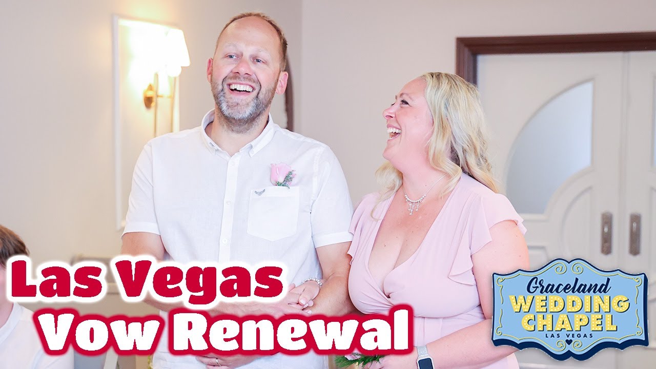 Simon & Shelley's Las Vegas Vow Renewal | Graceland Chapel - YouTube