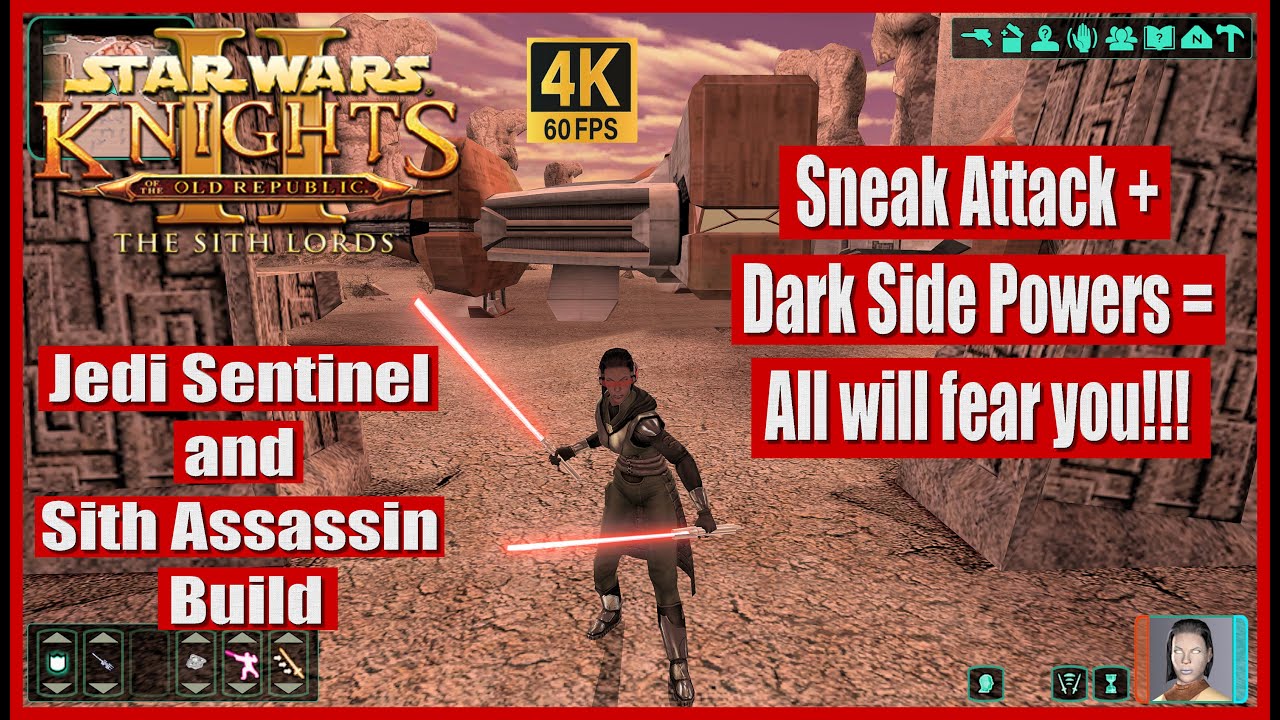 Star Wars Knights of the Old Republic 2 Jedi Sentinel Sith Assassin ...