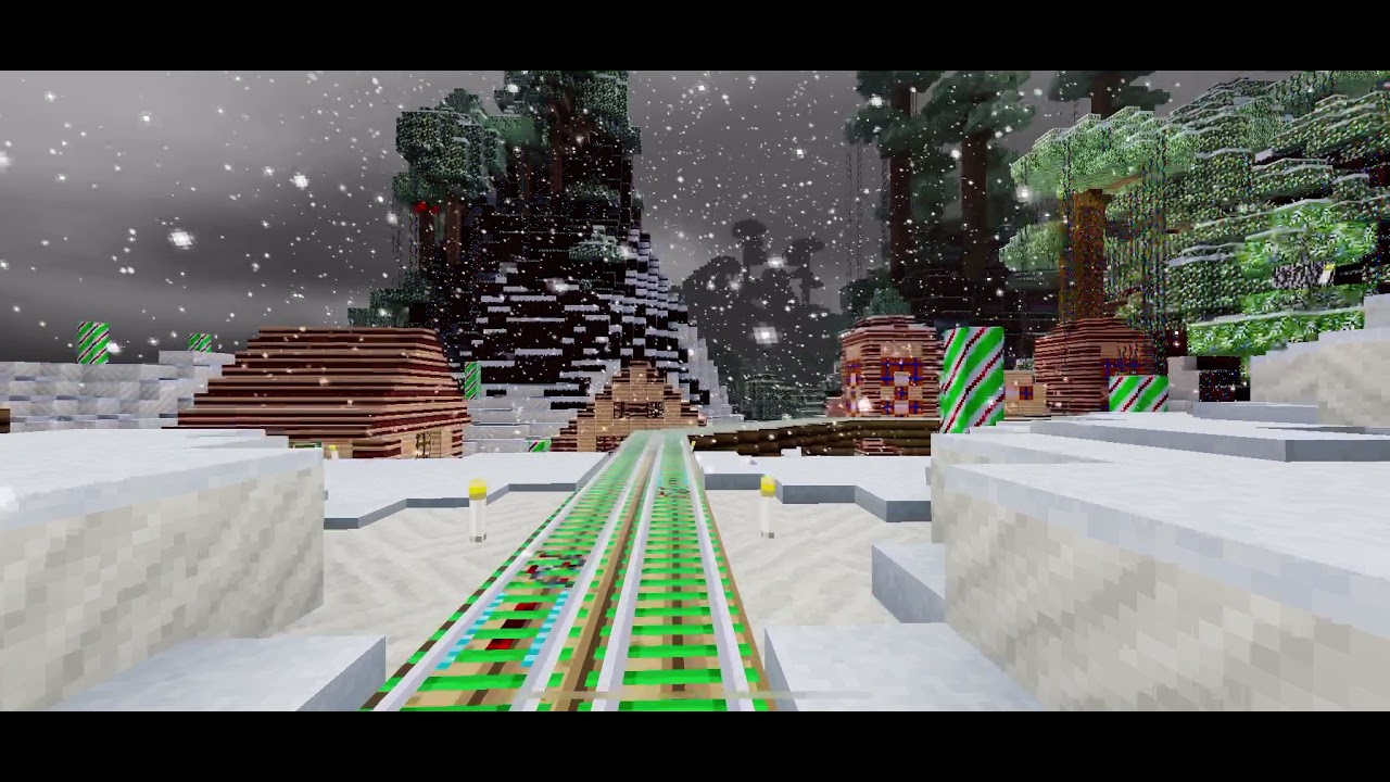 Minecraft 2016 Festive Mashup Pack Railway - YouTube