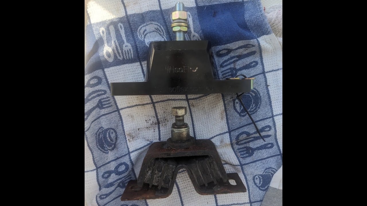 Yanmar Engine Mount Replacement 4JH57 with IsoFlex IFV30-16S while in ...