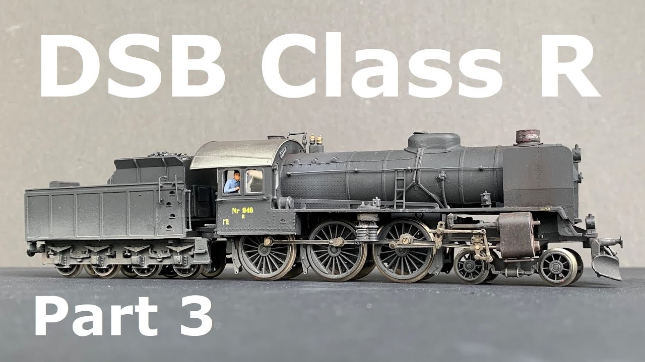 DSB Class R (I) Steam Locomotive - Part 3 - Decals and Weathering - YouTube