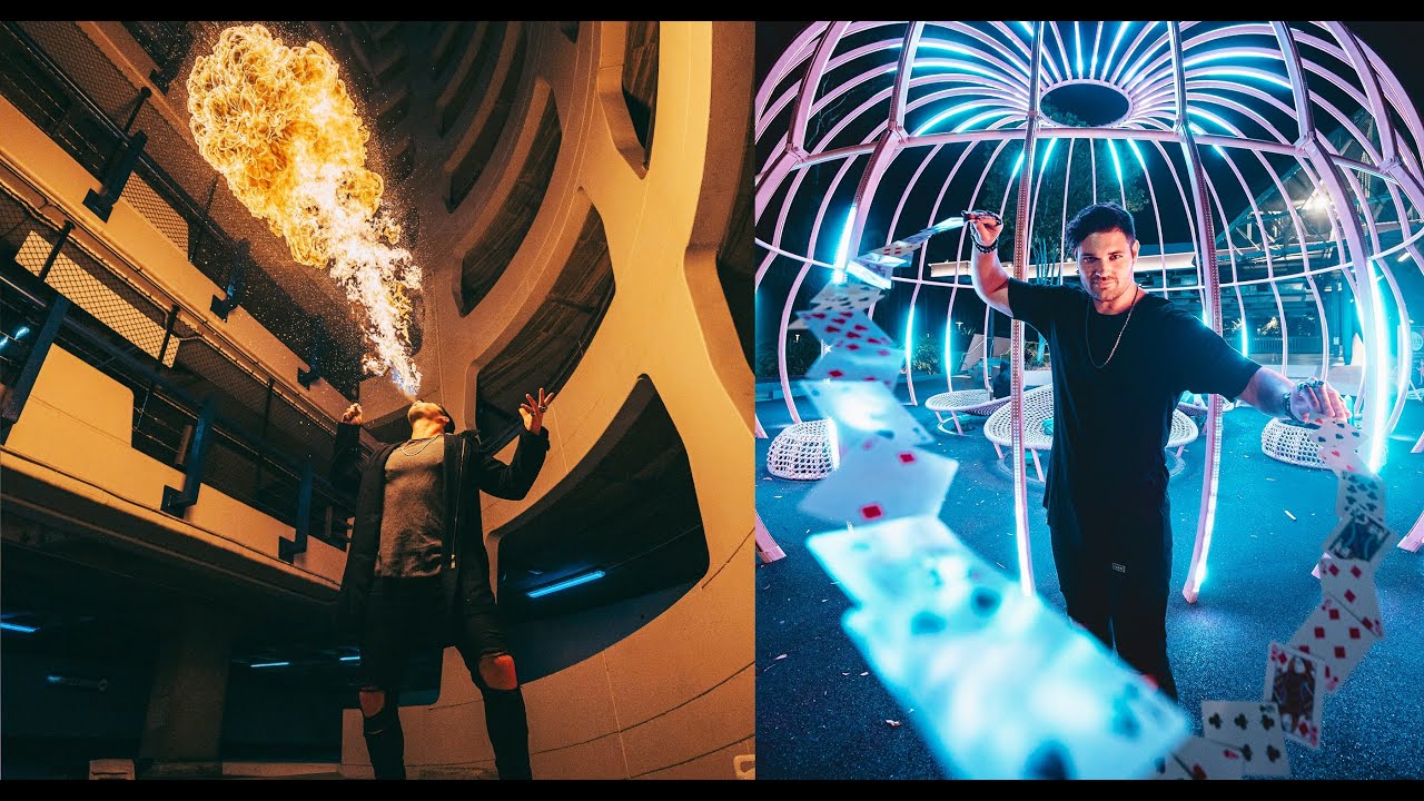 STREET MAGIC PHOTOGRAPHY WITH APOLLO JACKSON (CARD FLICKING & FIRE ...