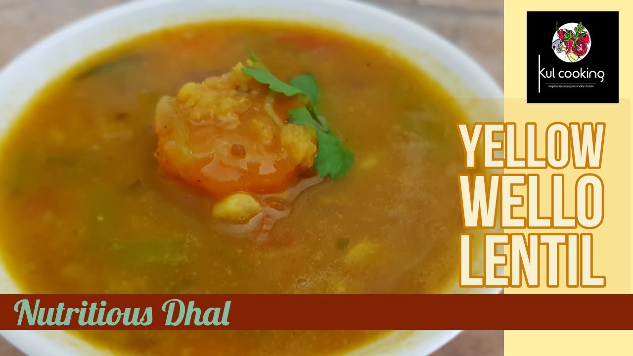 Yellow Wello Lentil Soup | Dhall | Nutritious Vegan Meals 🌶🌿💚 - YouTube