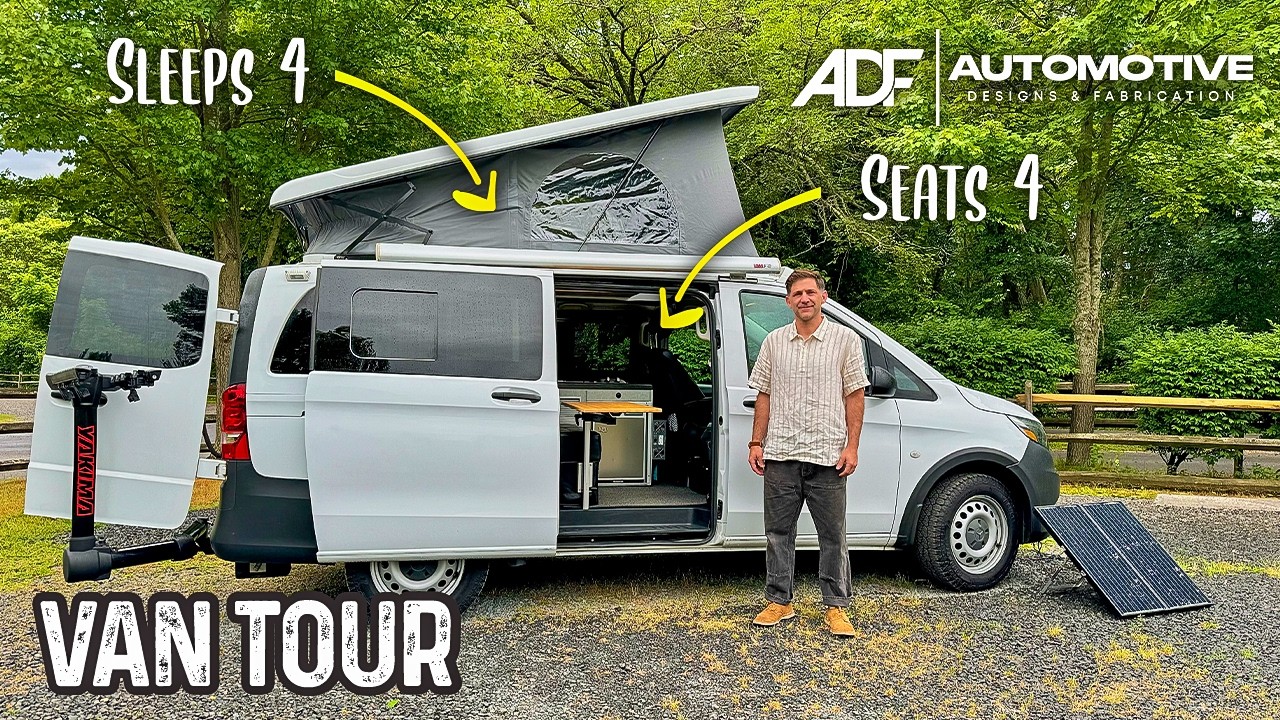 ULTIMATE Micro Camper Van Sleeps 4 & Seats 4 - Full Kitchen & More ...