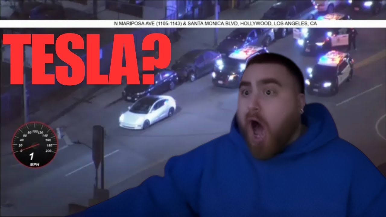 LOSPOLLOSTV REACTS TO LIVE CAR CHASE IN LA GONE WRONG! - YouTube