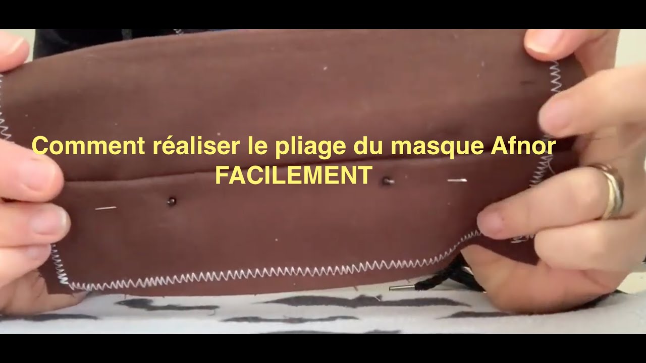 Comment faire le pliage masque Afnor facilement ! débutant - YouTube