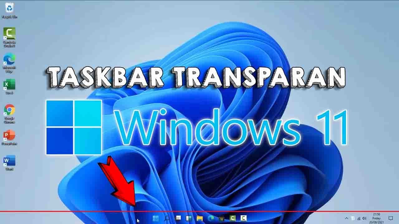 Cara Membuat Taskbar Transparan Windows 11 Tanpa Aplikasi - YouTube