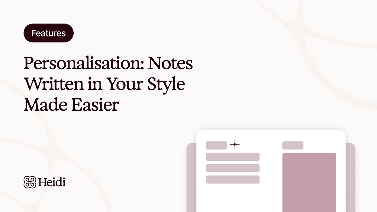 Heidi Features - Personalisation: Notes Written in Your Style - YouTube