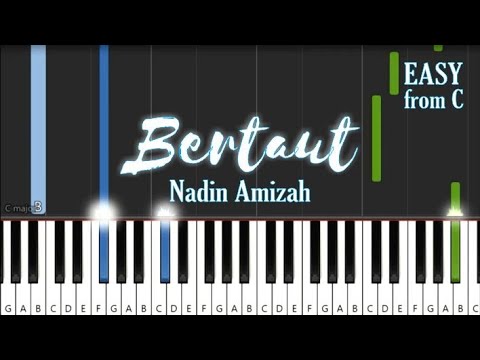 Bertaut - Nadin Amizah | EASY Piano Tutorial from C - YouTube