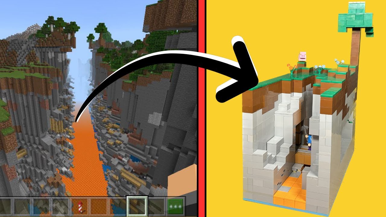 THE MINESHAFT RAVINE | MINECRAFT CUSTOM LEGO WORLD EP 1 #lego # ...