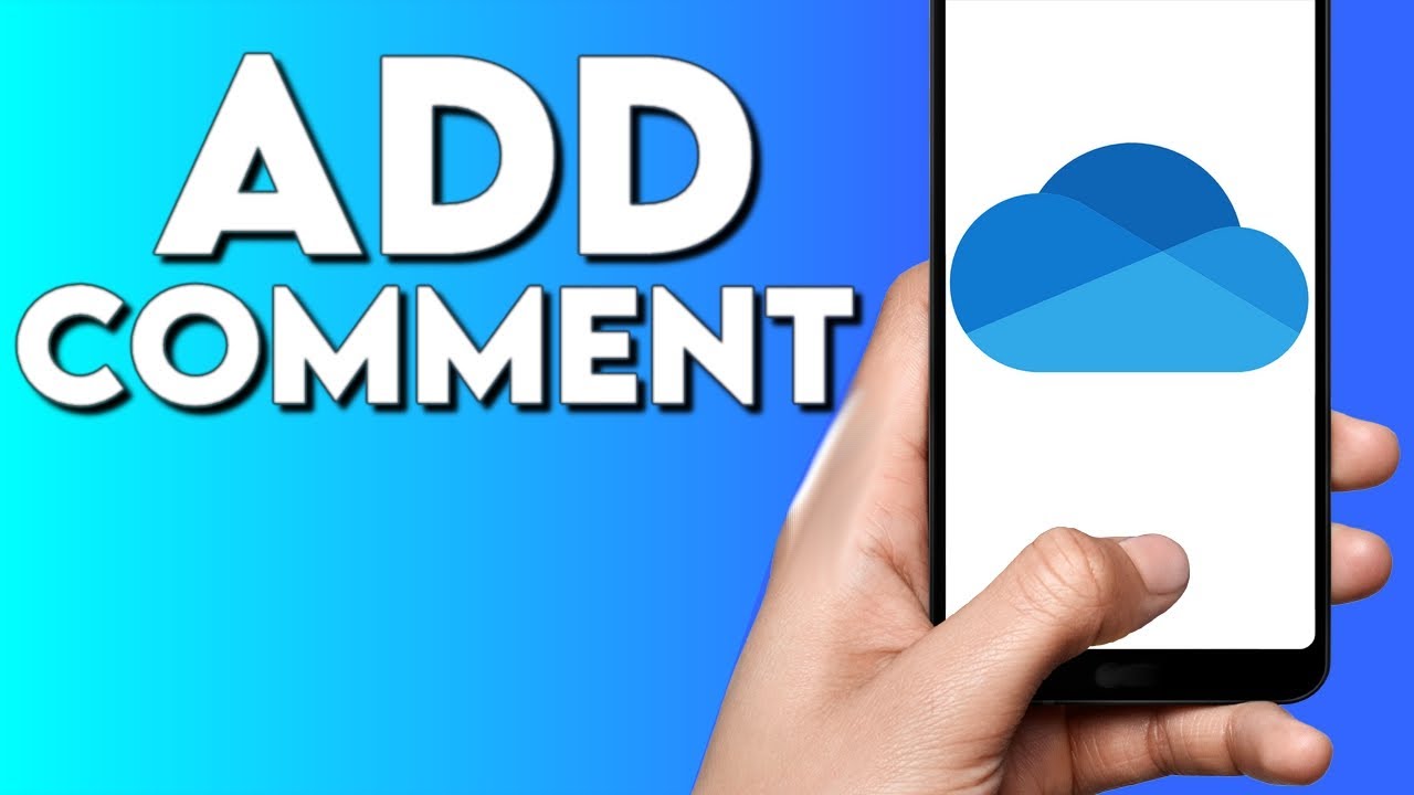 How To Add A Comment To A File on Microsoft OneDrive Mobile Phone App ...