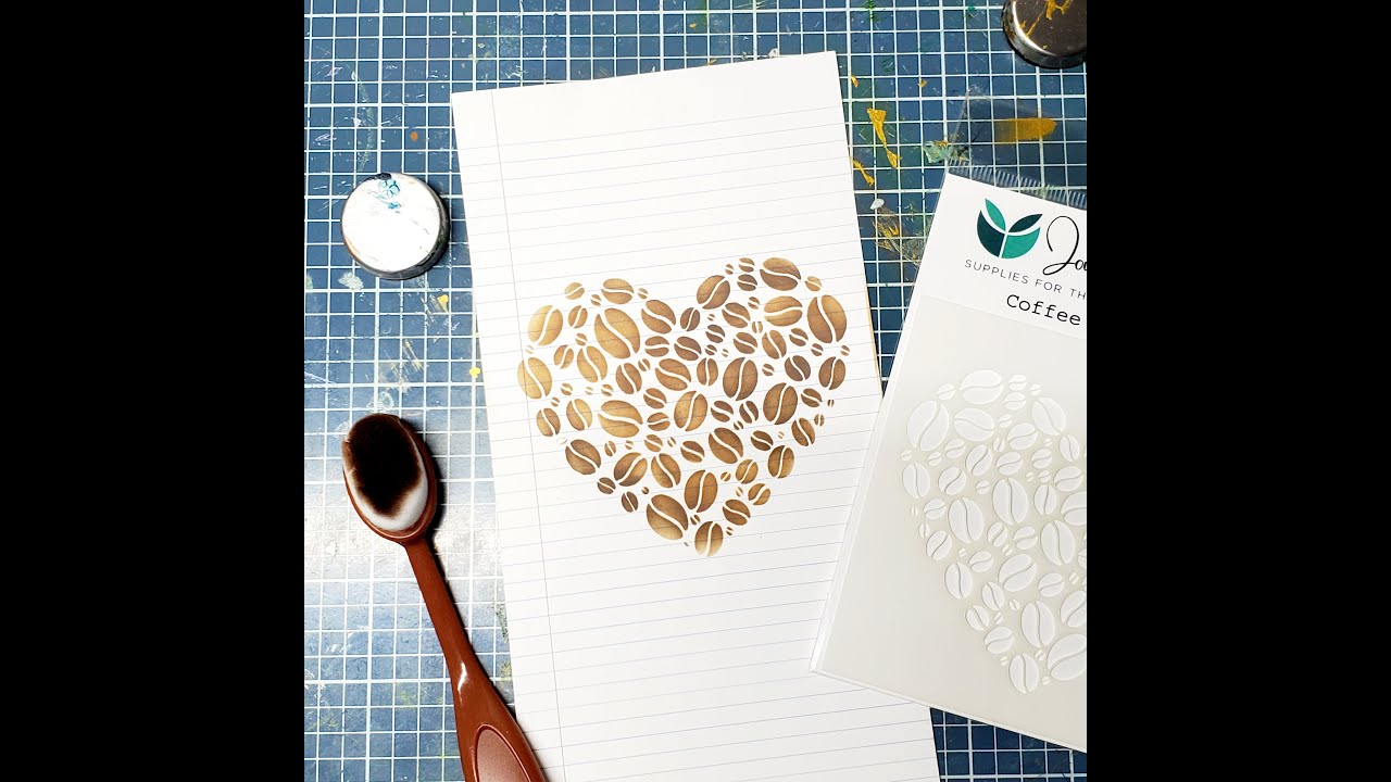 New in Shop | Coffee Bean Stencil | Foundations - YouTube