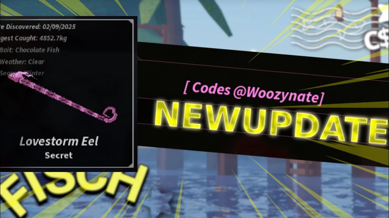 LOVESTORM EEL CODE FISCH ROBLOX - YouTube