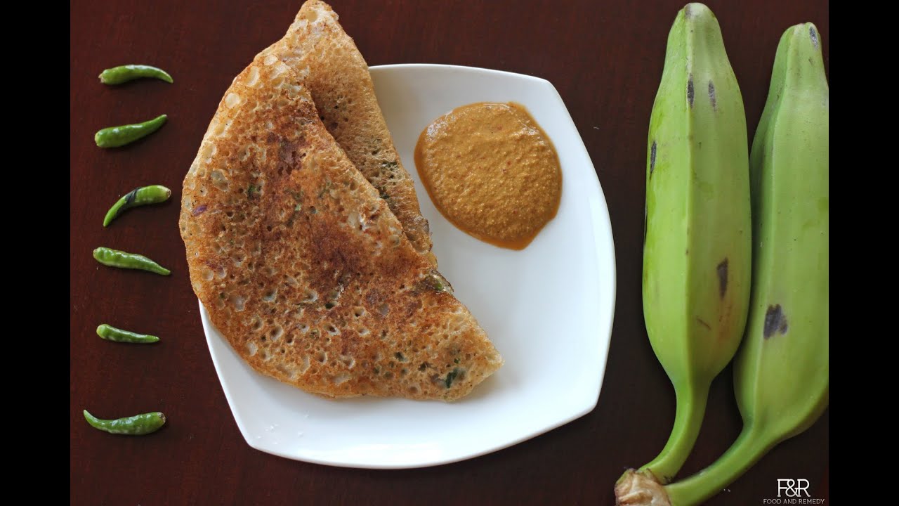 Balekayi Dosa Recipe |ಬಾಳೆಕಾಯಿ ದೋಸೆ । Plantain Dosa recipe | Dosa ...