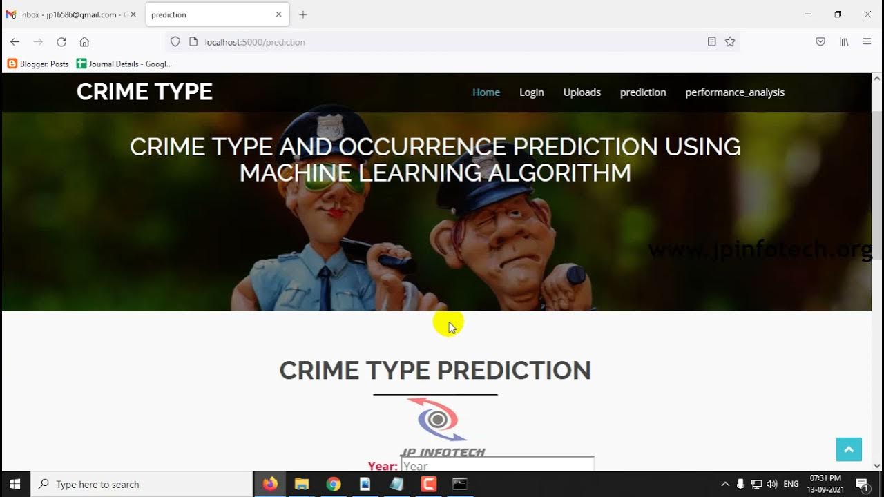 Crime Type and Occurrence Prediction Using Machine Learning Algorithm | Python Final Year ...