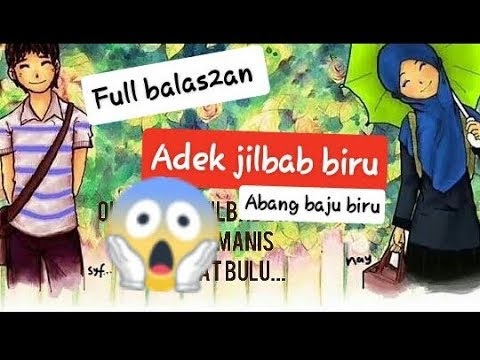 Viral Adek jilbab Biru vs Abang Baju Biru (full balas2an) versi pengamen jogja