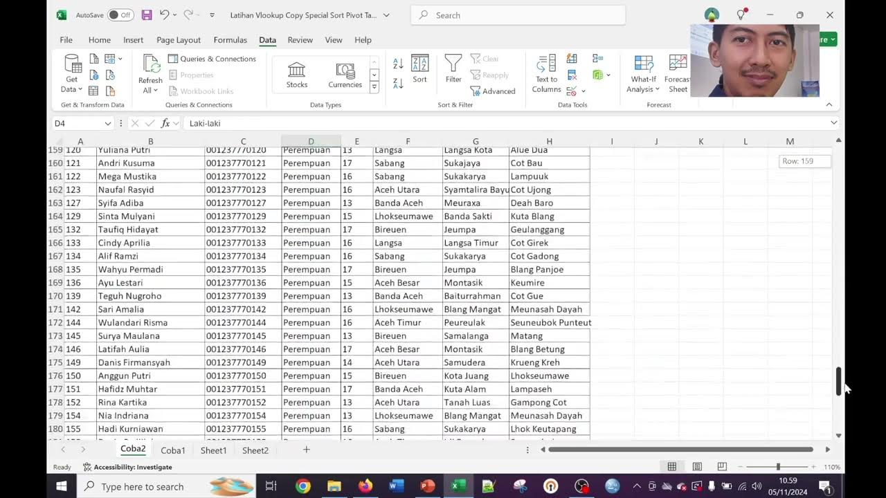 Cara Sort Data di Excel untuk Pemula - Materi Mengajar Excel Dasar ...