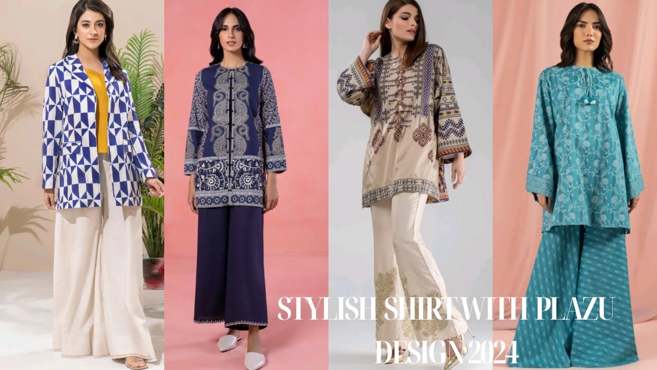 Short shirt with plazo ideas 2024 | latest dress designing ideas - YouTube