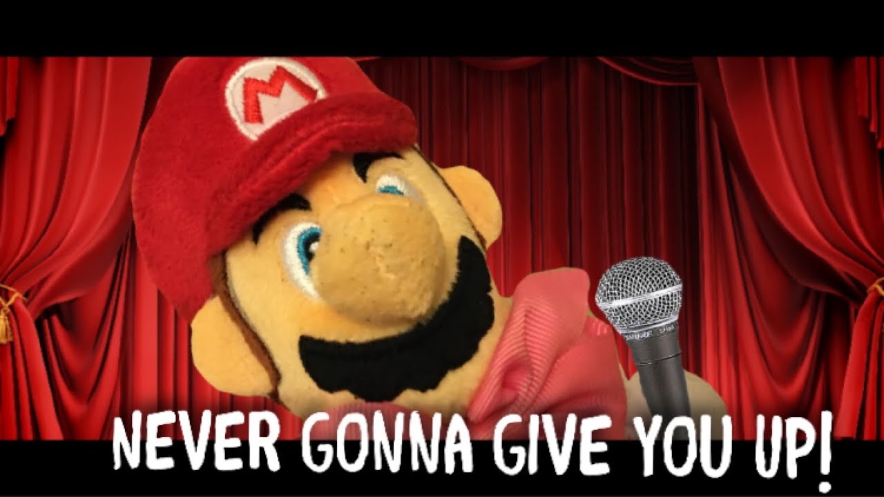 Mario sings: Never Gonna Give you Up! - YouTube