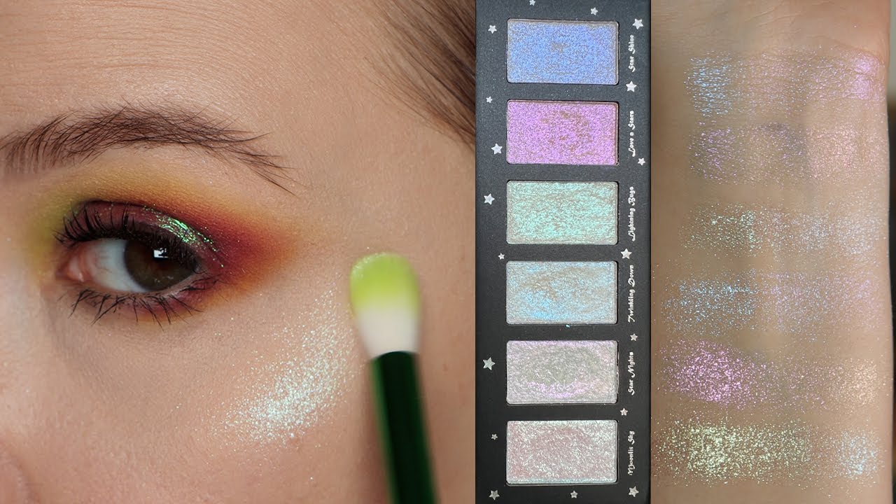 Sugar Drizzle Highlighter Palette | Cheek Swatches and comparison to ...