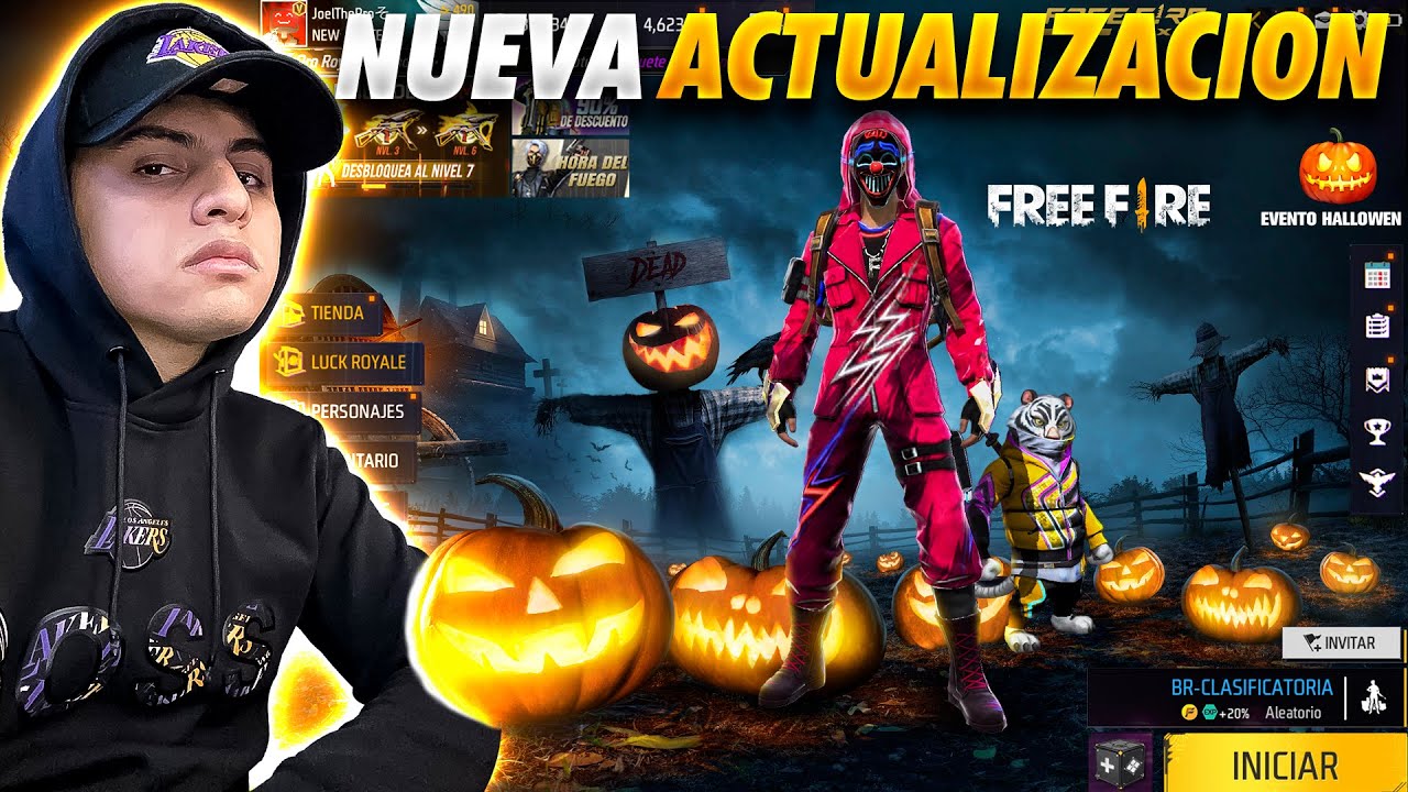 🔴ESPERANDO LA NUEVA ACTUALIZACIÓN DE HALLOWEEN DE FREE FIRE! | DIRECTO ...