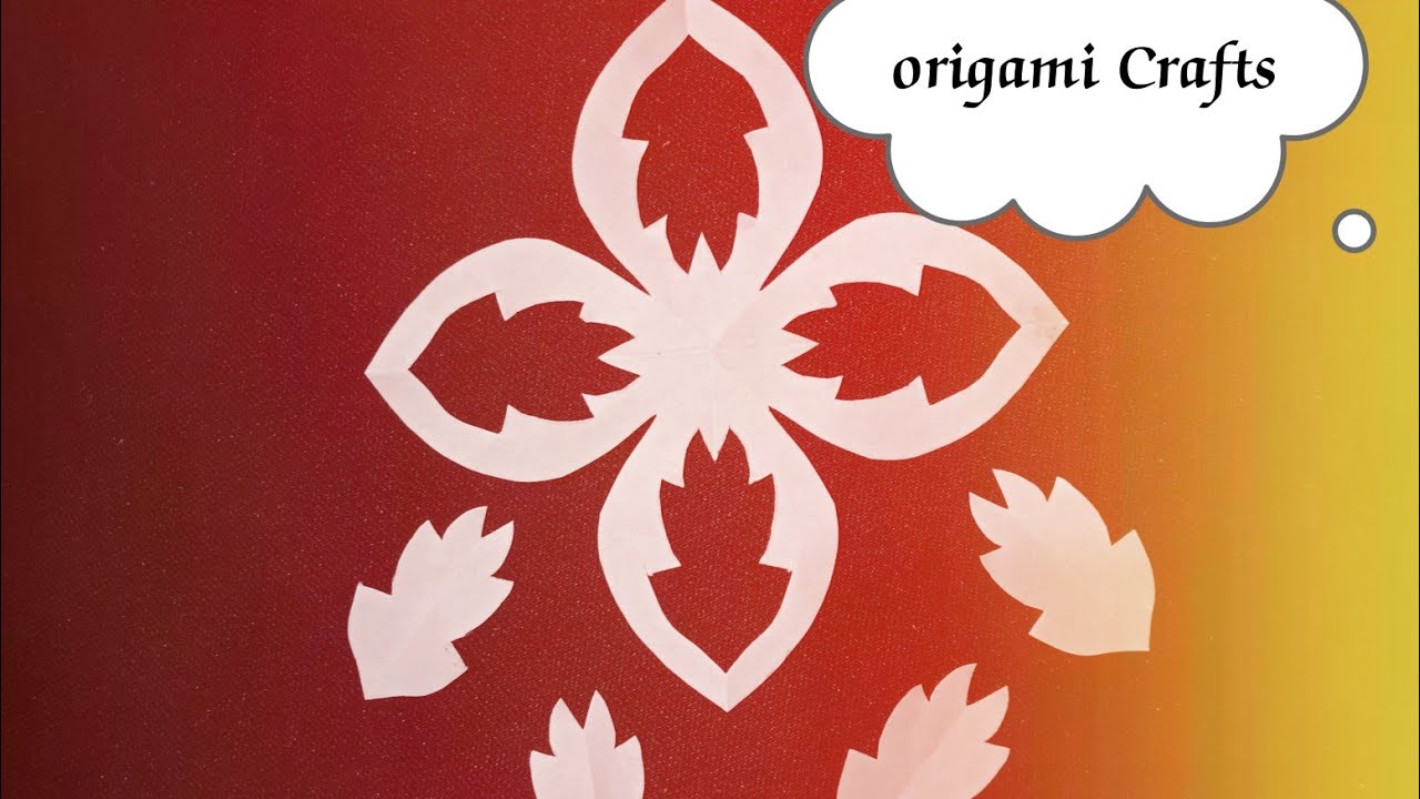 How to make paper snowflake flower |So beautiful paper snowflake ...