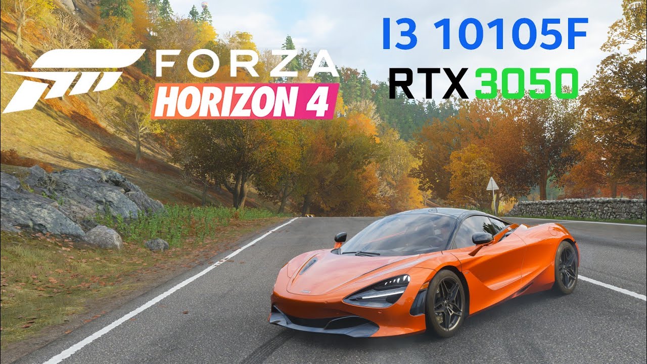 Forza Horizon 4 : RTX 3050 + I3 10105F [1080p Ultra settings] - YouTube