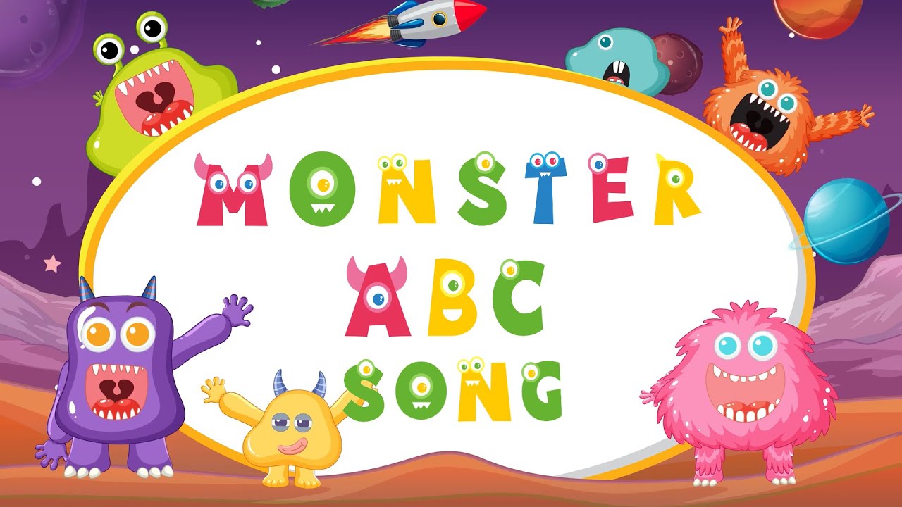 Monster abc song | ABC Alphabets nursery rhymes #alphabet #alphabetlore ...