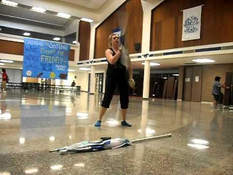 COLOR GUARD CAPTAIN TRYOUT - YouTube