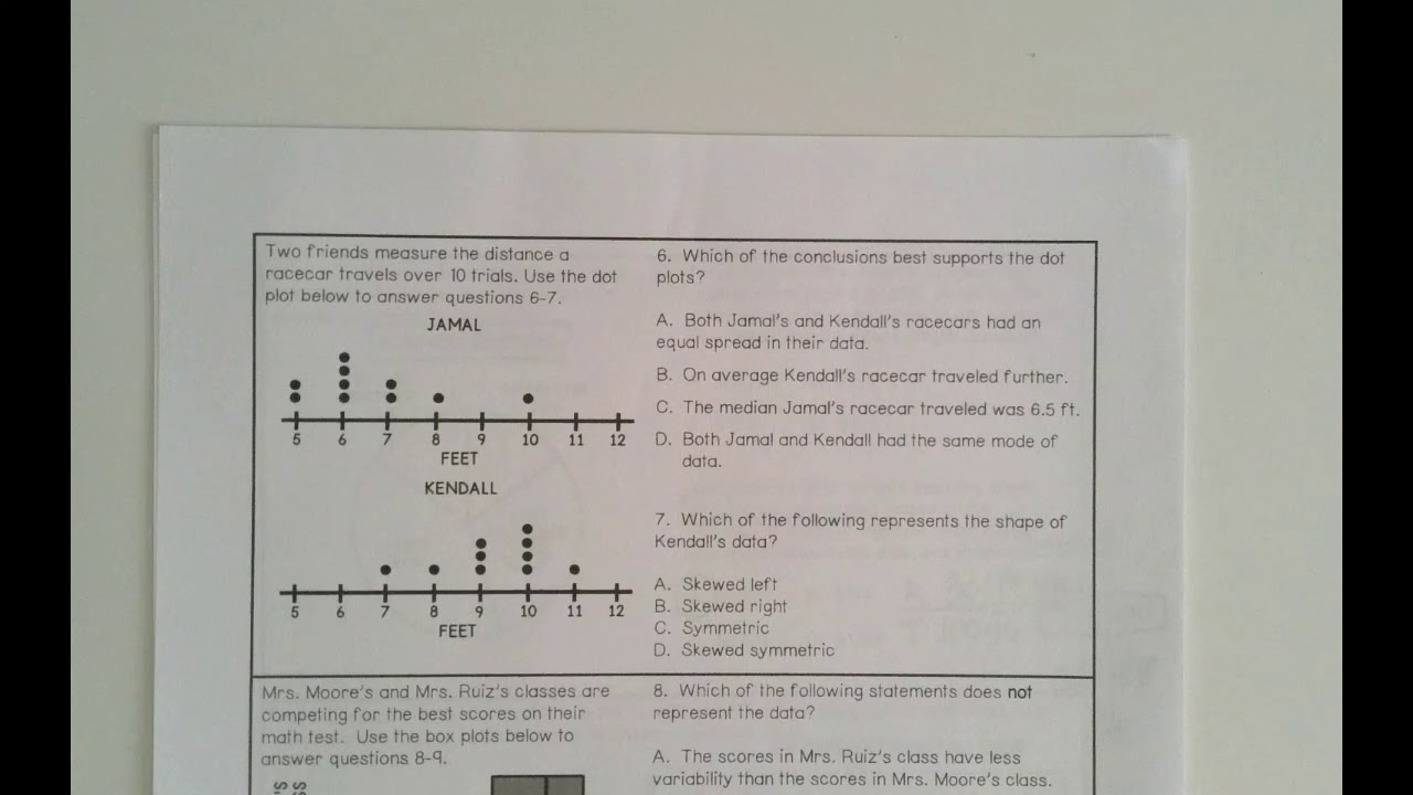 Unit 9 Review Answers - 7th Grade - YouTube