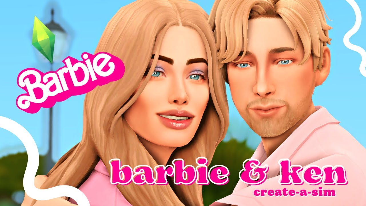 Making Barbie and Ken on the Sims 4 | Margot Robbie & Ryan Gosling | Sims 4 CAS + Download Link ...