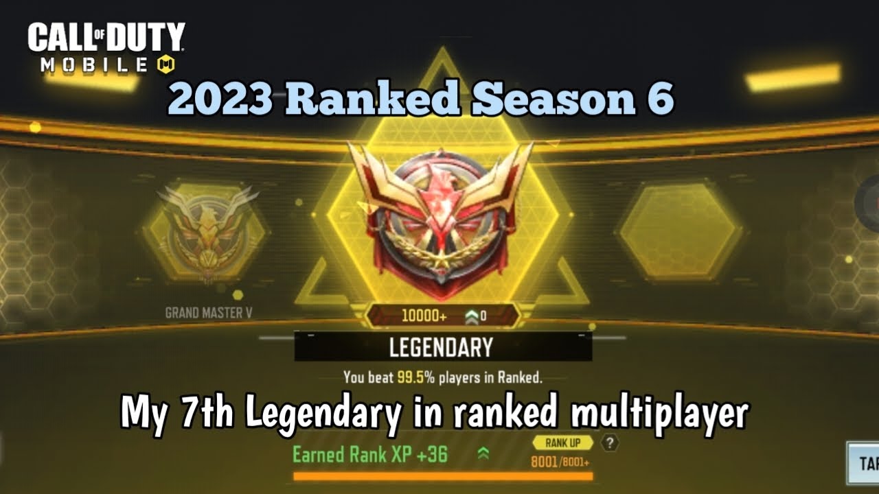 My 7th Legendary in Ranked Multiplayer | Call of Duty Mobile - YouTube