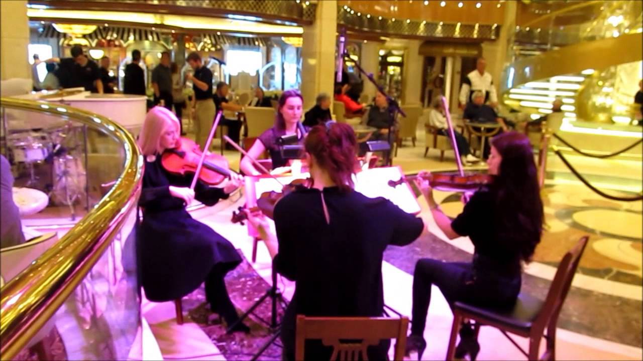 A tour of the cruise ship Royal Princess ~ The Piazza atrium, deck 5 ...